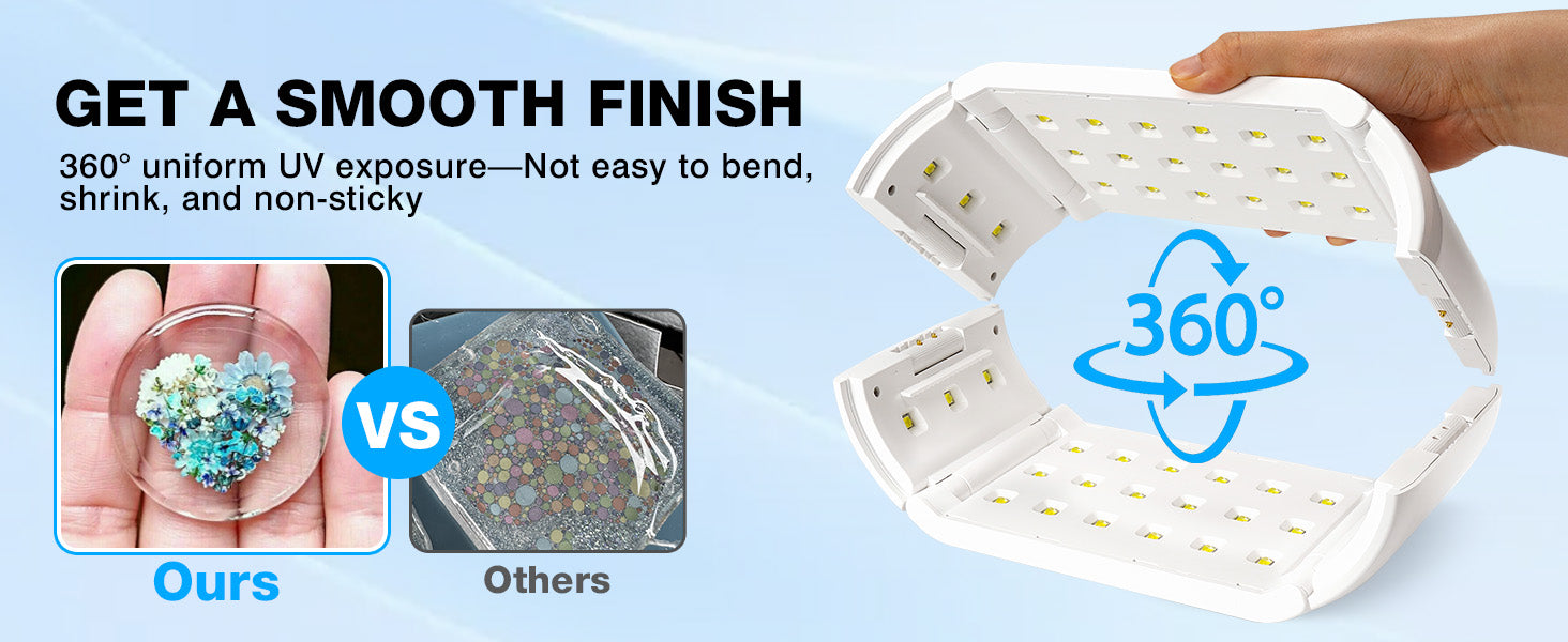 JDiction Double Side UV Light - Wireless & Independent Dual Design