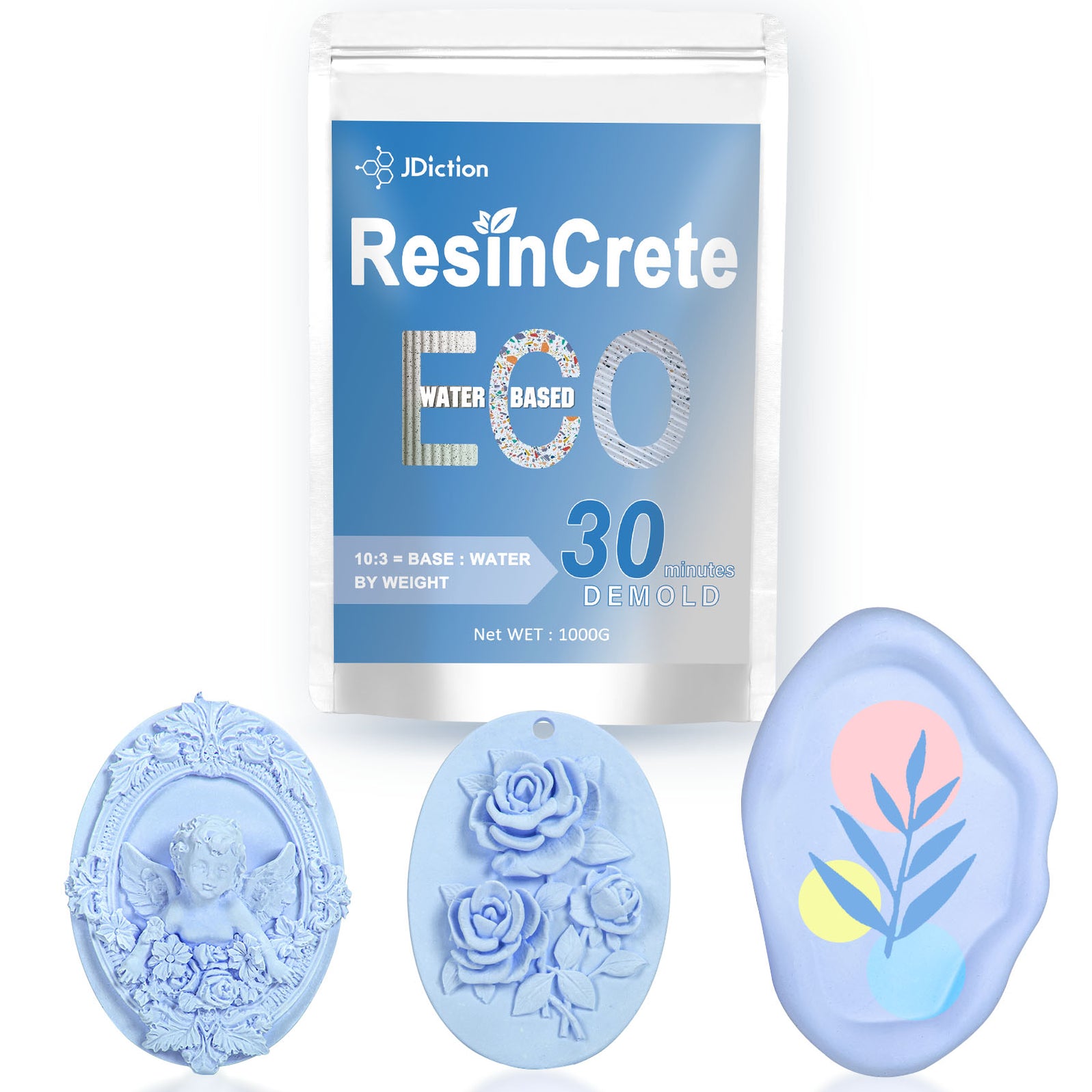 JDiction ResinCrete – Eco Pour Craft Kits for DIY Home Décor & Gifts