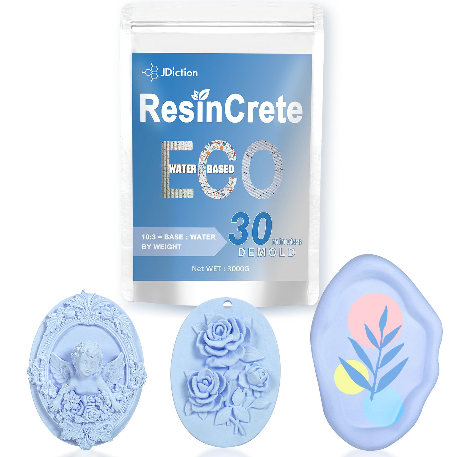 JDiction ResinCrete – Eco Pour Craft Kits for DIY Home Décor & Gifts