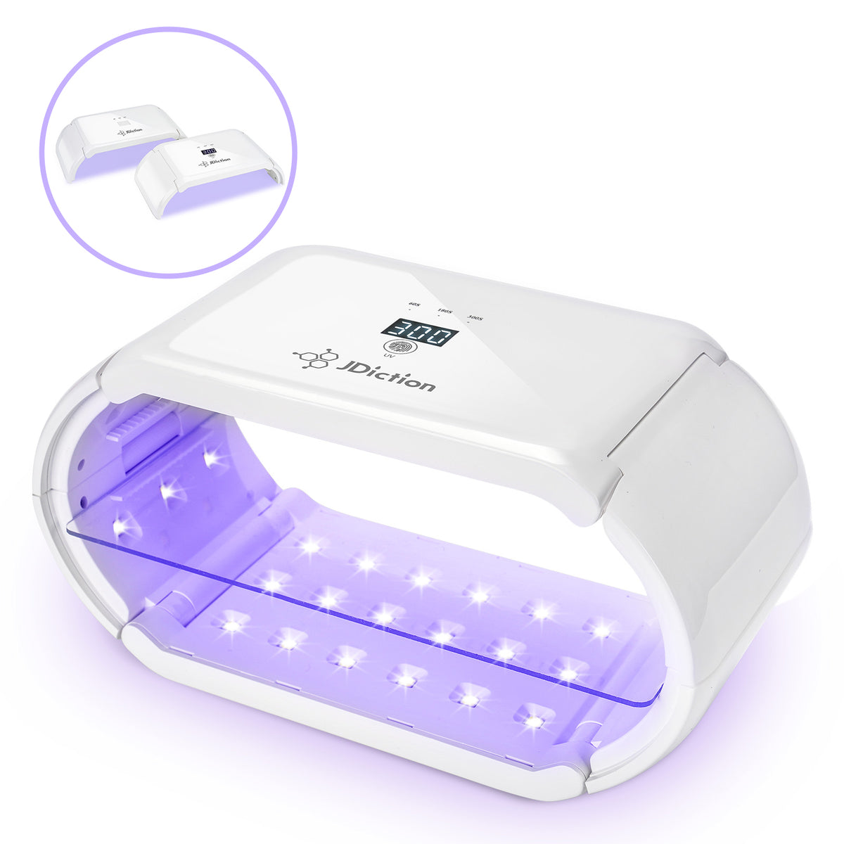 JDiction Double Side UV Light - Wireless & Independent Dual Design